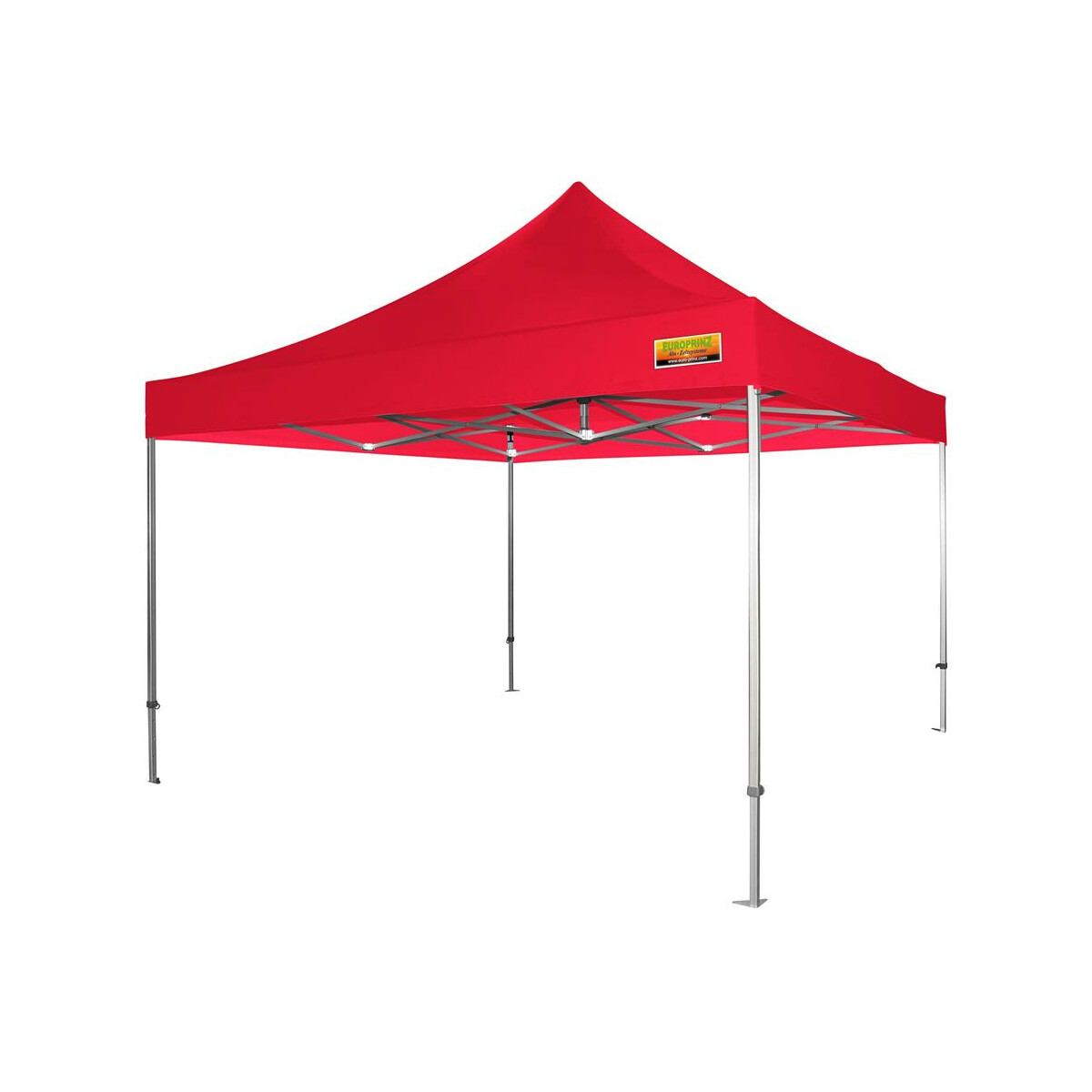 Faltzelt Faltpavillon PROFI-Premium-Plus 4x4 m s-rot PMS 186 C